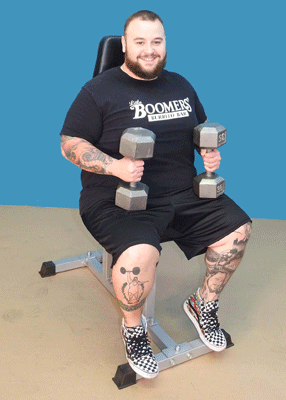 SEATED STATIONARY BENCH ALSO KNOWN AS MILITARY PRESS